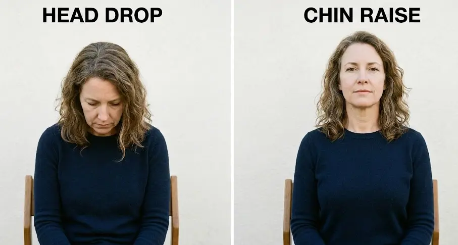 Head Drop Body Language: Meaning, Psychology & What Chin-to-Chest ...